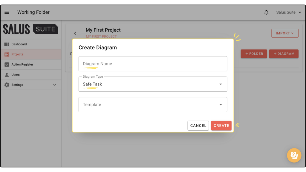 Build your first Diagram - Safe Task